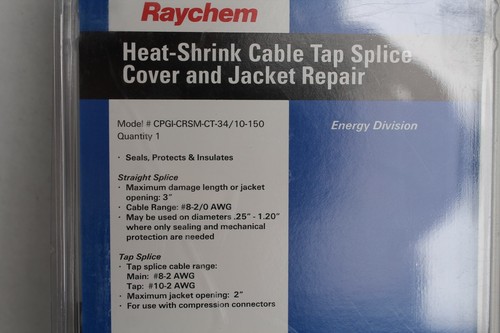 TE Connectivity Raychem CPGI-CRSM-CT-34/10-150 Splice Kit, 8 to 2 AWG ...