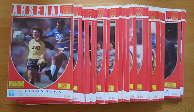 Arsenal Home Programmes 1990/91 - Select from the drop down menu | eBay UK