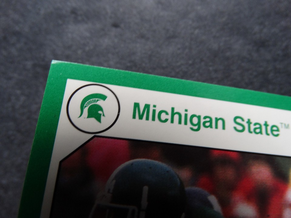 1990 Collegiate Collection Michigan State Football Card Complete Your ...