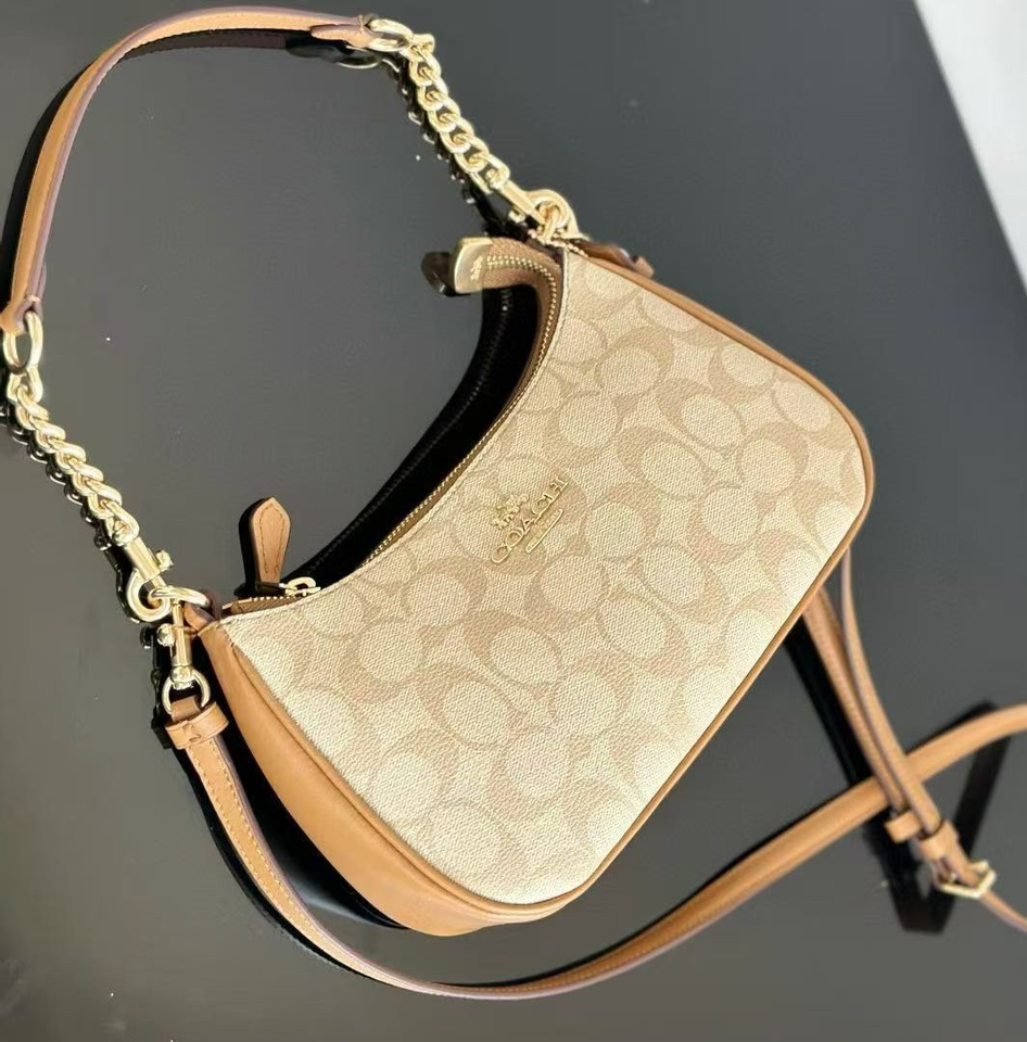 COACH Colorblock TERI Shoulder Bag Handbag CA548 Leather Women premium ...
