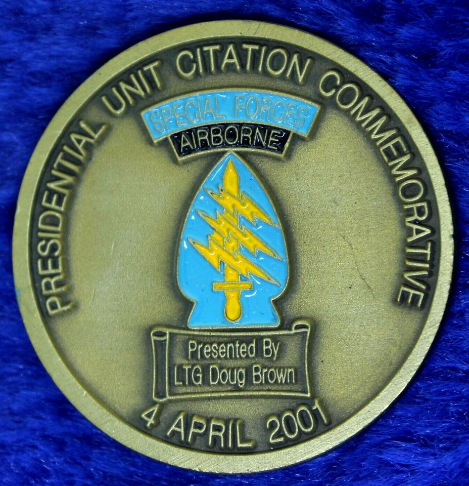 US Army Special Forces MACV SOG Vietnam LTG Brown Challenge Coin PT-18 ...
