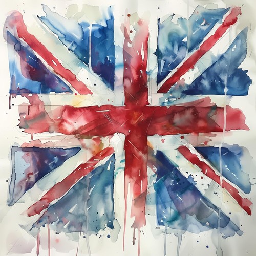 Paint Effect Union Jack Canvas Wall Art Picture | eBay UK