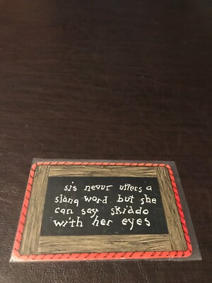EARLY 19?? - HUMOR - POSTED POSTCARD - SIS NEVUR UTTERS A SLANG WORD ...