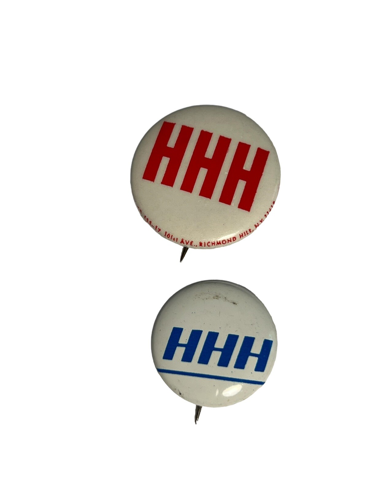 Pair Of Hubert Horatio Humphrey HHH Political Campaign Buttons. 1968 | eBay