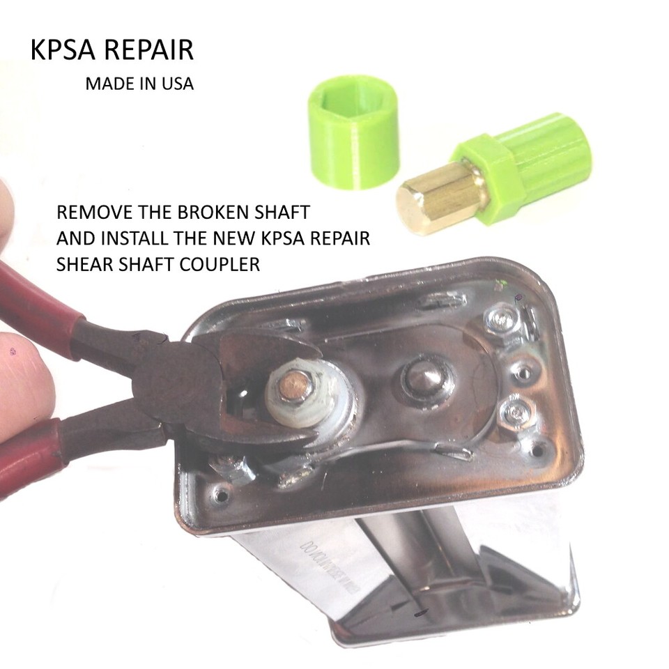 USA Made! KitchenAid Pasta Roller Repair DIY-Hex Shear Shaft Coupler ...