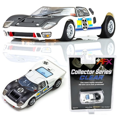 AFX 22057 Mega-G+ Ford GT40 Mark II #96 White/Black HO Scale Slot Car ...