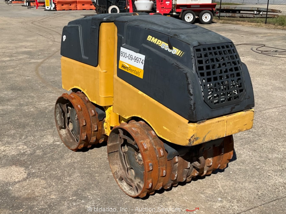 2016 Bomag BMP8500 34" Vibratory Trench Roller Compactor Diesel Remote ...