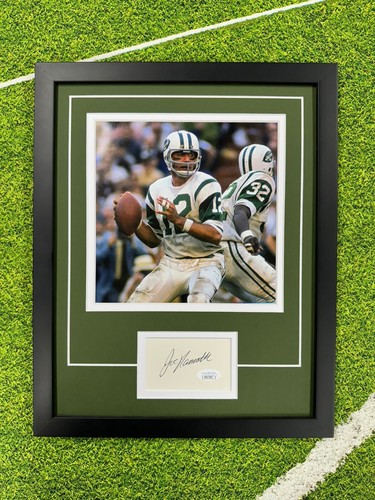 Joe Namath Signed Cut Jsa Auto Custom Framed New York Jets | eBay