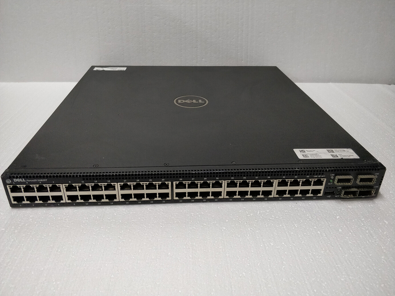 Dell Force10 S4820T 48x 10GBase-T RJ45 & 4x 40G QSFP+ Port Switch W ...