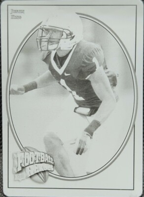 JUSTIN KING 2008 UD Upper Deck Heroes RC PRINTING PLATE SP 1/1 Rams ...