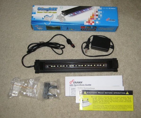 Finnex Stingray 12-Inch LED Light For Std 2.5 Gallon Aquarium (JL-12S ...