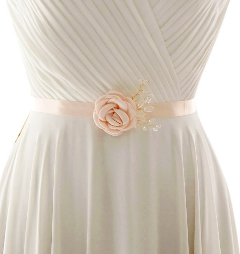 Rose Gold Wedding Dress Sashes Rose Gold Rhinestone Bridal A Sash