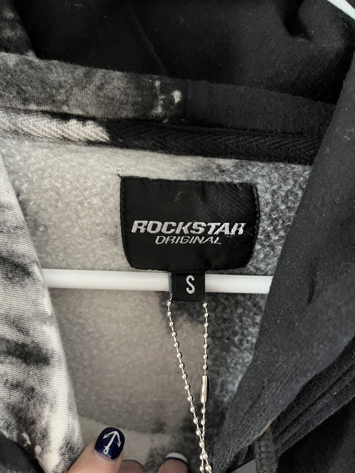 Rockstar Original Hoodie Small Straud Tie Dye Black | eBay