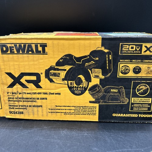 DEWALT DCS438B 20V MAX XR 3" Brushless Cordless Compact Cut Off Tool ...