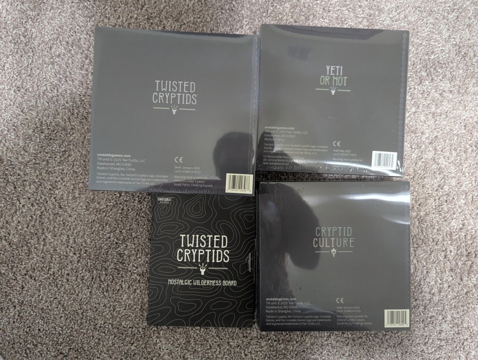 Twisted Cryptids KS Exclusive Edition, KS Expansions, Nostalgic Board ...