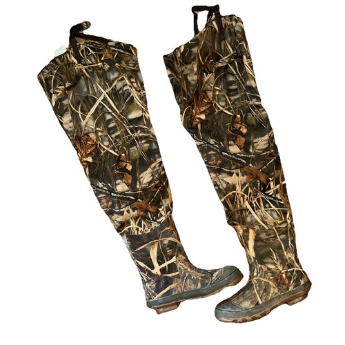 Bone-Dry Camo Hip Wader Lug Sole Boot Size 10 Boots Redhead Waterproof ...