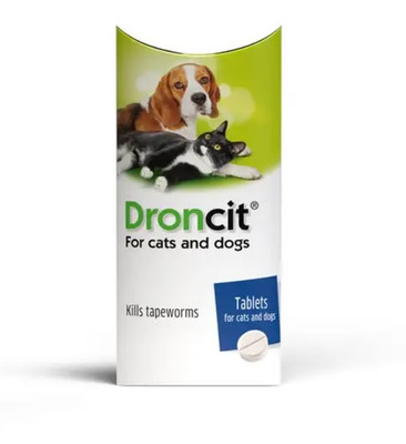 4 x Droncit Tapeworm Worming Tablets, For Dogs and Cats 50mg Tablet AVM ...