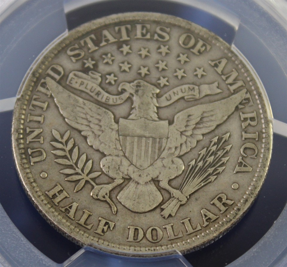1901 US Barber Half Dollar 50¢ PCGS Genuine Cleaned VF Details 90% ...