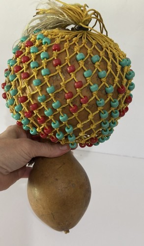 Shekere Shaker, African Shaker maracas Percussion Instrument Calabash ...