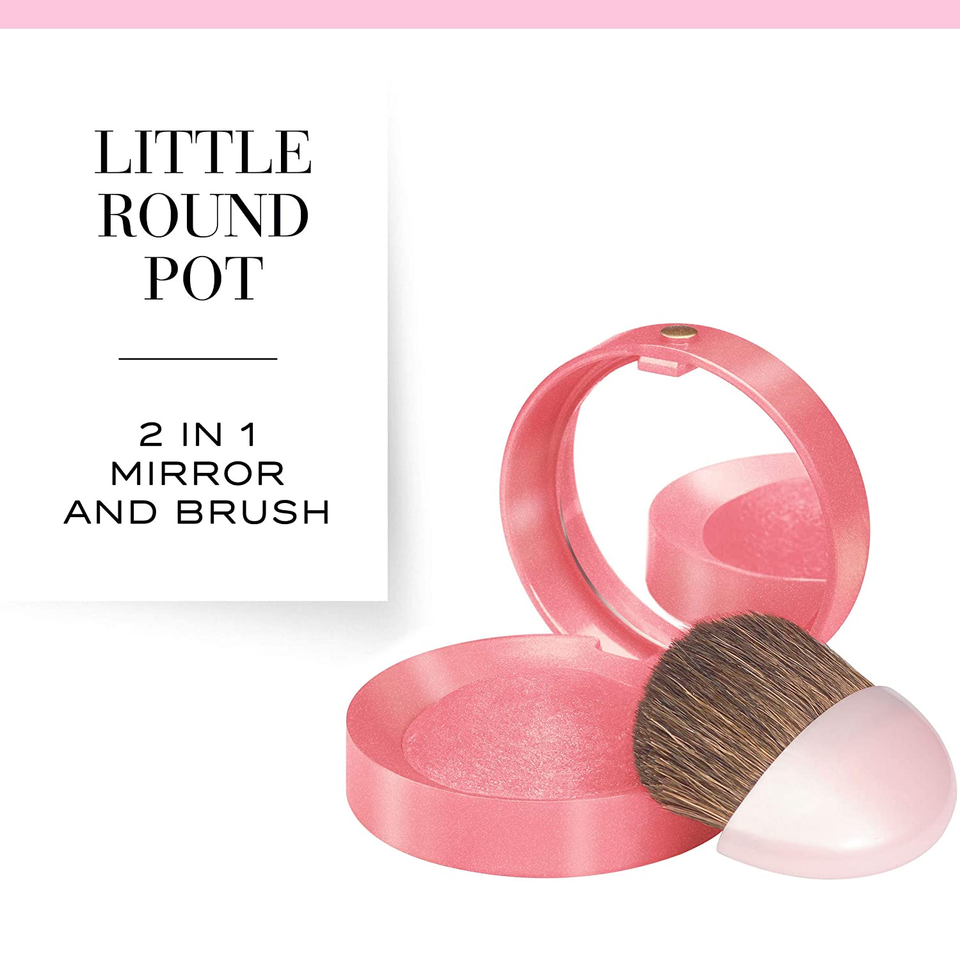 BOURJOIS Little Round Pot Blush Blusher with Mirror and Brush *ALL ...