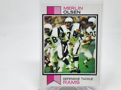 1973 Topps Football Merlin Olsen Card #479 EX (A) | eBay