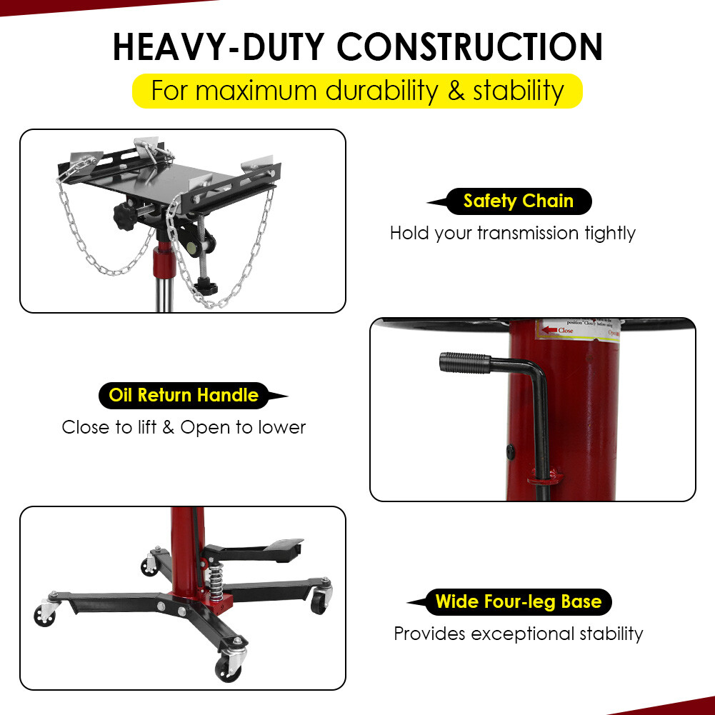 Hydraulic Transmission Jack 0.5T Heavy Duty Gearbox Auto Part Lifter ...