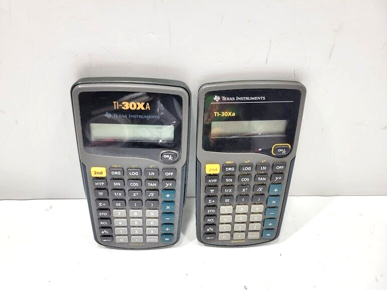 (2) Texas Instruments TI-30Xa Scientific Calculator 33317029990| eBay