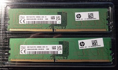 16gb (8gb x 2) hp memory sticks - DDR4 | eBay