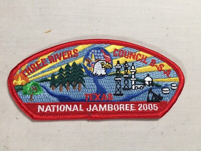 2005 National Jamboree Three Rivers Council red BSA JSP Patch | eBay