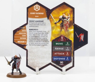 Count Raymond - C3V/SOV Custom - figure & card - Heroscape | eBay