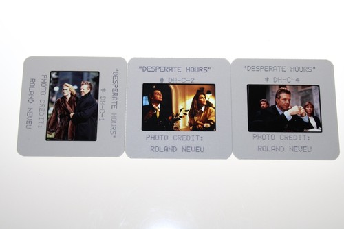 DESPERATE HOURS - 3 press kit slides Mickey Rourke Anthony Hopkins Mimi ...