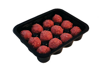 Meatball Tray Black (197 x 155 x 37mm)Holds 12 Meatballs X 10 | eBay
