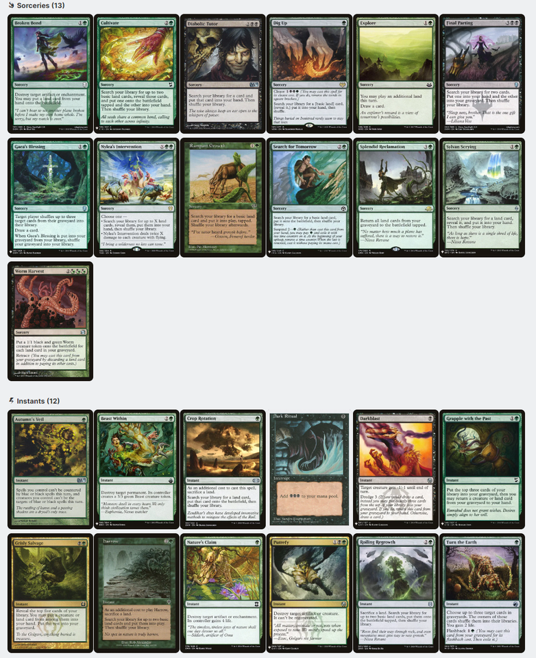 The Gitrog Monster RAMP LAND SACRIFICE Magic MTG Custom Commander Deck ...