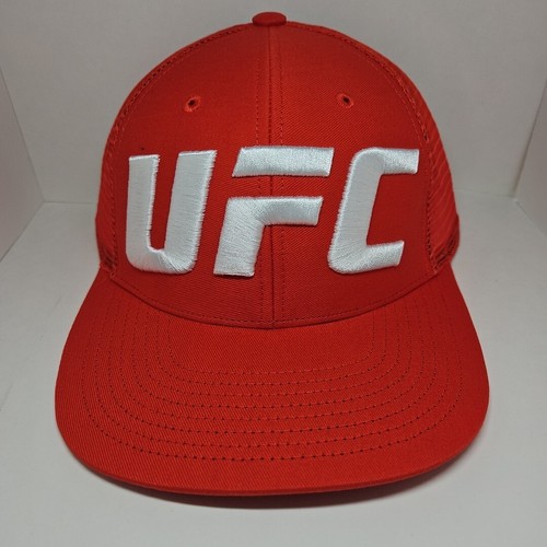 UFC Reebok Official Red Trucker Hat Snapback Embroidered Logo New w ...
