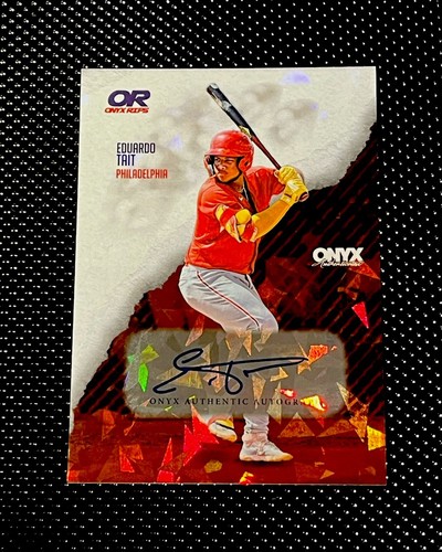2024 Onyx Rips Baseball Card Eduardo Tait Auto /465 #RAEDTA Rookie ...