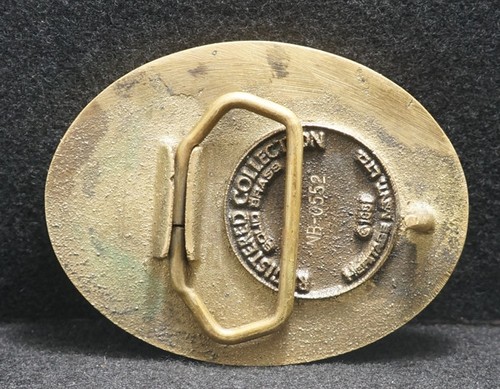 WA03118 VINTAGE 1981 **DAKOTA TERRITORY** BUFFALO HUNTER SOLID BRASS ...