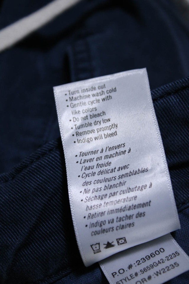 Paige Black Label Womens Drawstring Waist Straight Leg Pants Blue Size ...