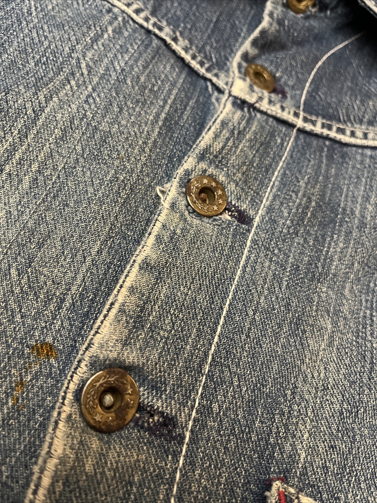 Vintage 40’s 50’s donut button chore jacket - child 5… - Gem