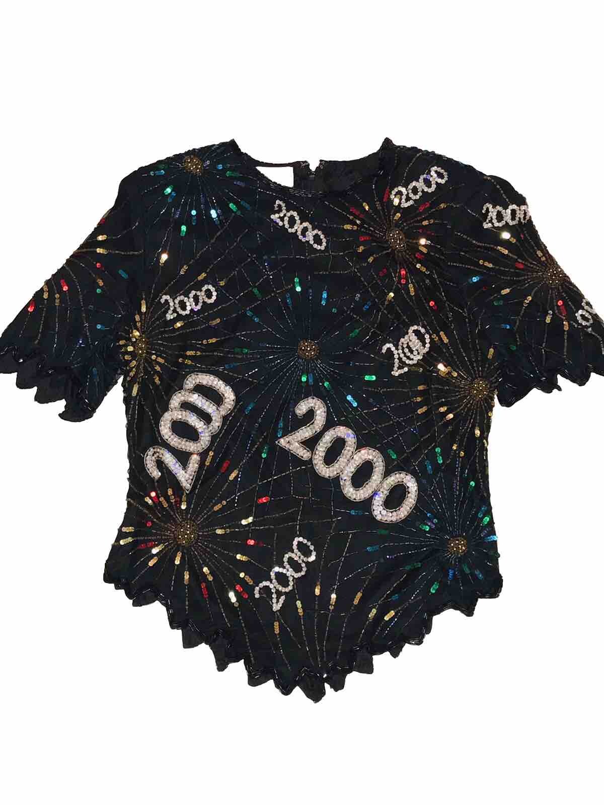 Retro Sequin “2000” Top - Gem