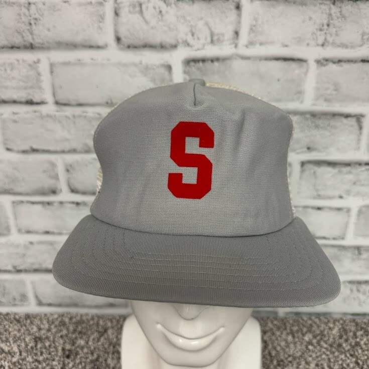 Vintage Letter S New Era Snapback Trucker Hat Made In… - Gem