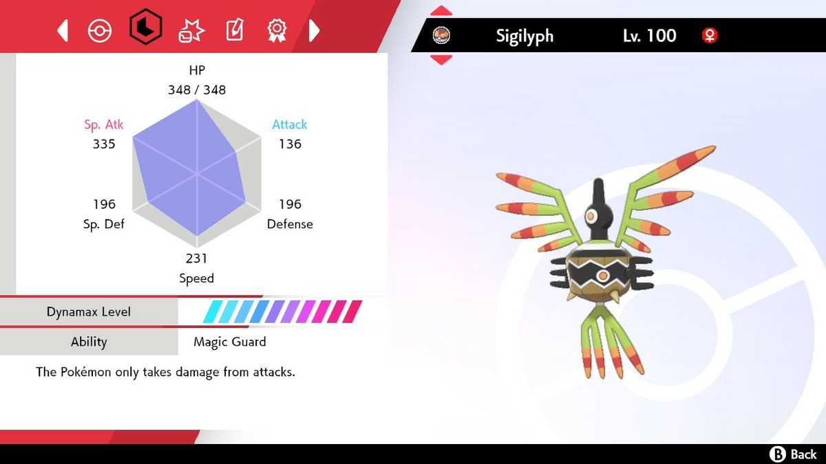 Sigilyph Evolution