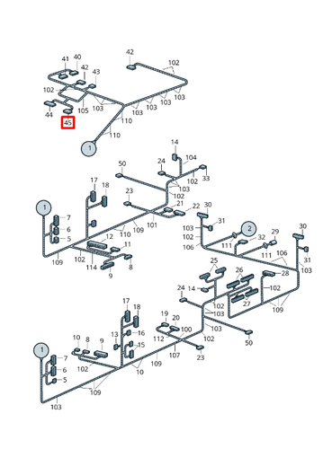 AUDI SEAT SKODA VW Wind Shield Connector Flat Contact Housing ...