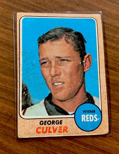 1968 Topps Baseball Card #319 George Culver Cincinnati Reds | eBay