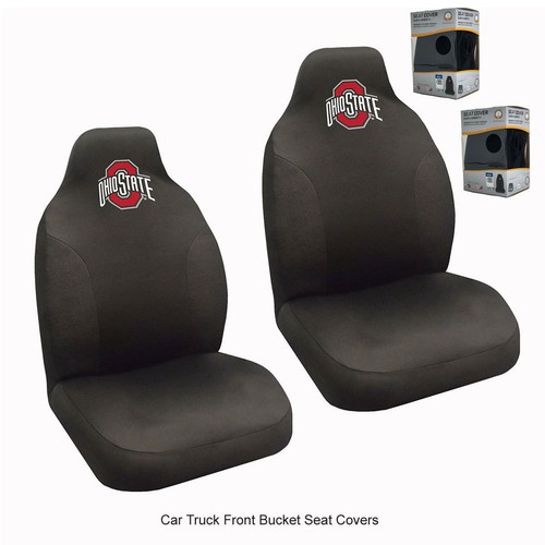 New NCAA University of Ohio State Buckeyes Car Truck 2 Front Black Seat ...