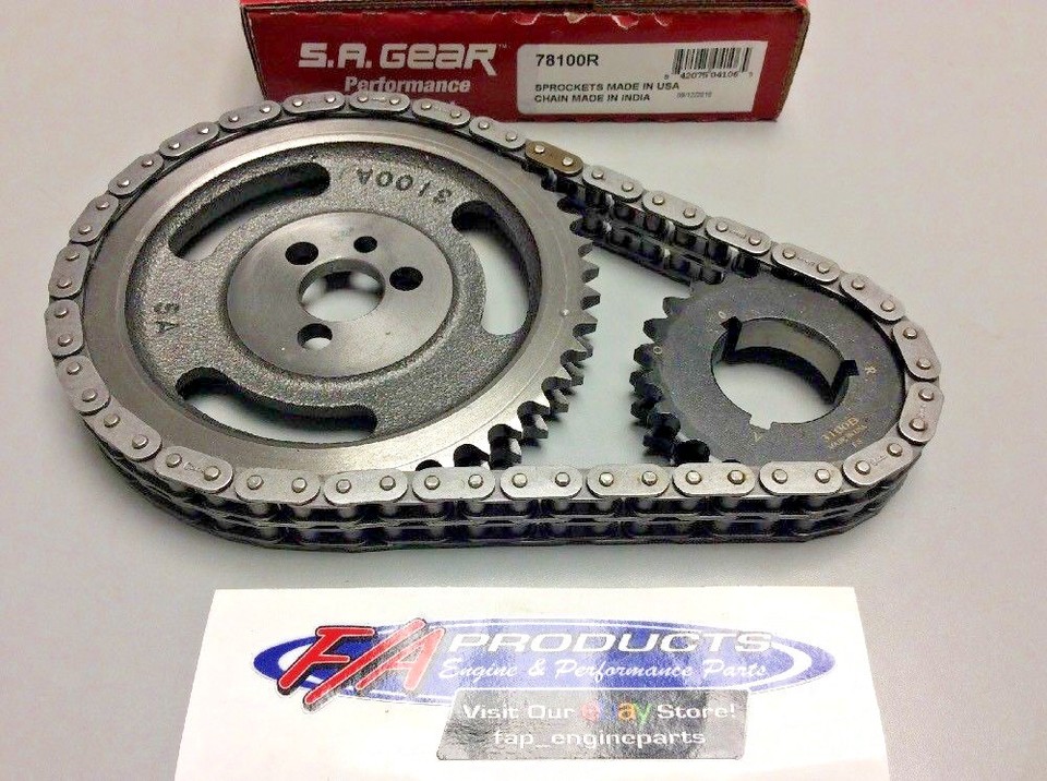 Small Block Chevy .250 Roller 3 Key High Performance Timing Set S.A ...