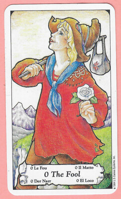 The Fool, Major Arcana 0, Single Swap Tarot Card, Hanson-Roberts - Near ...