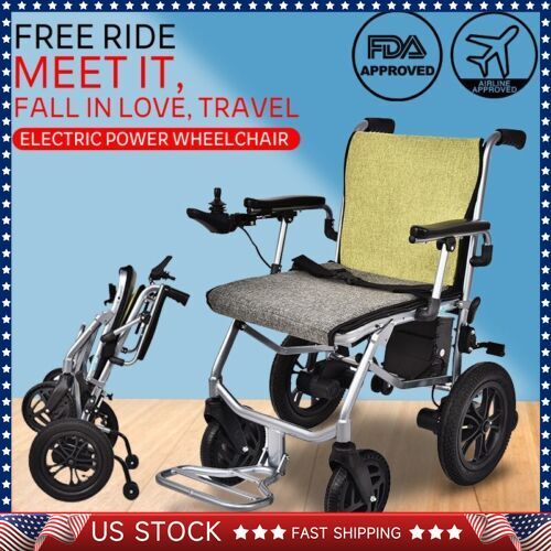 Lightweight Folding Power Wheelchair Medical Electric Mobility Aid ...