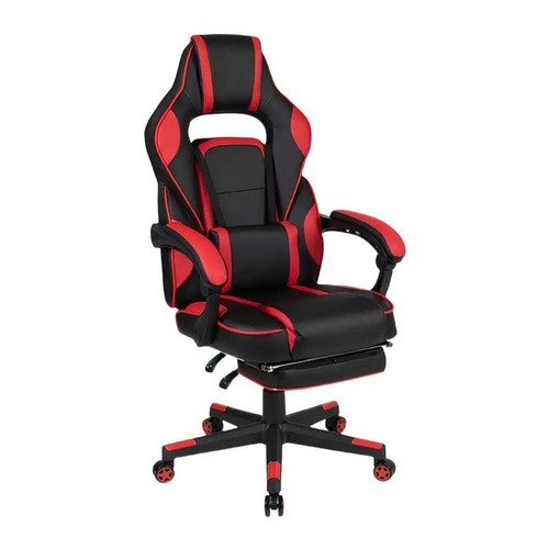 Gaming E-Sports Office Chair, Black & Red, Reclining, Adjustable Height ...