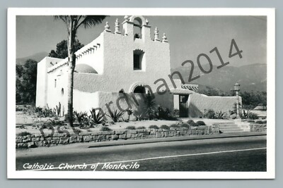 Catholic Church MONTECITO California RPPC Vintage Photo Santa Barbara ...