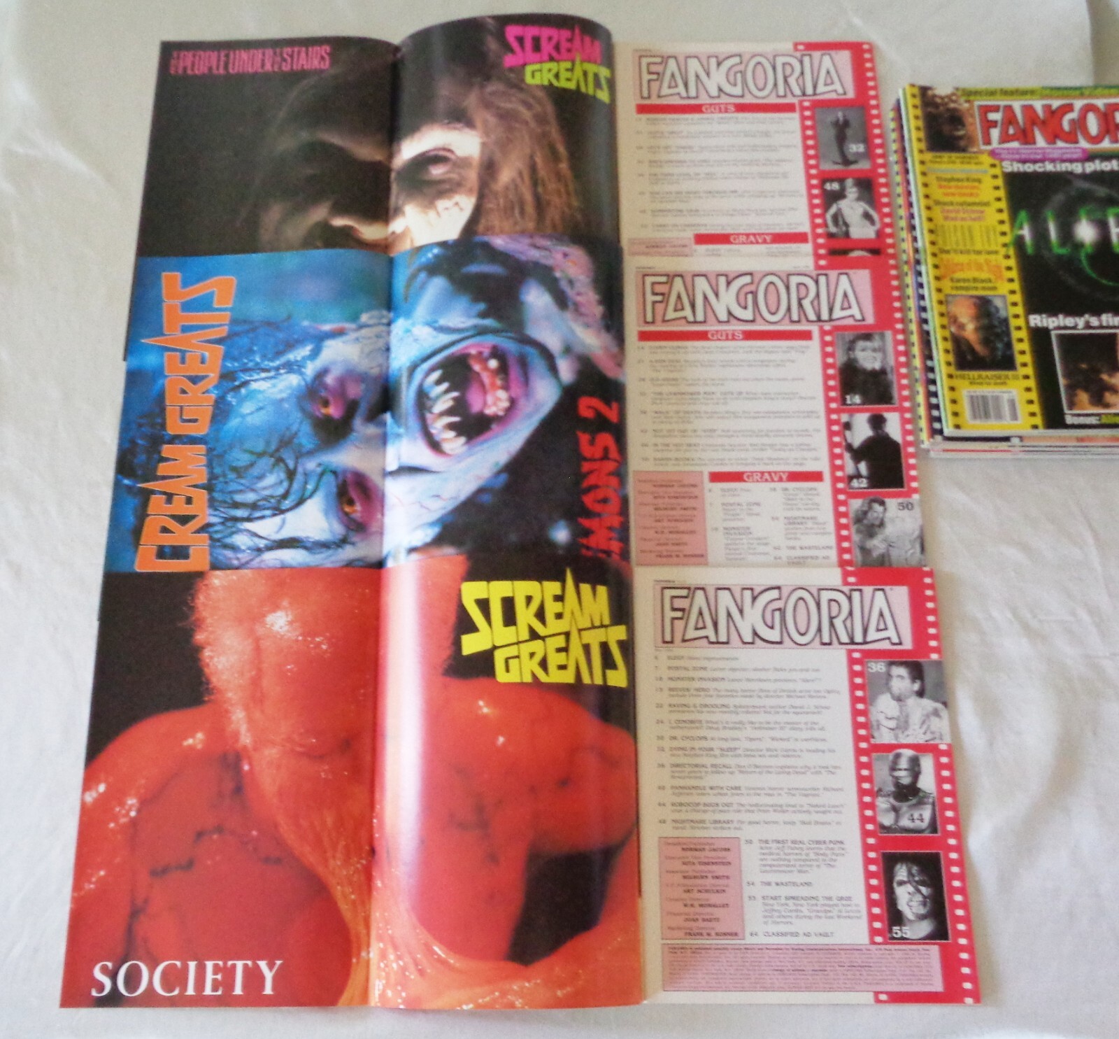 Fangoria Horror in Entertainment Magazine #110-123 1992- 1993 w Fold ...